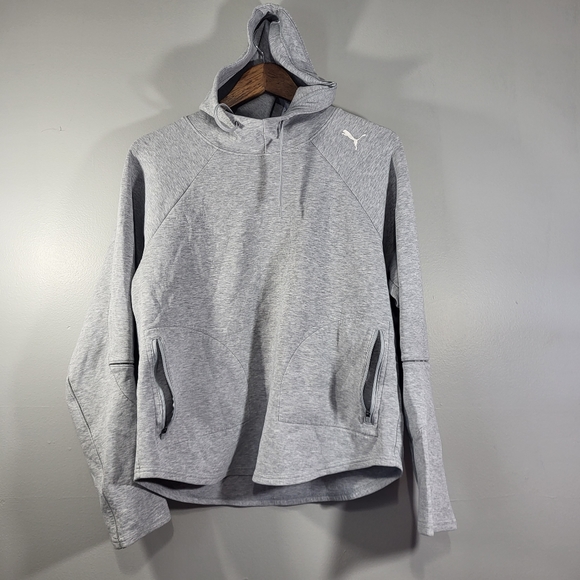 Puma | Sweaters | Puma Size Large Grey Keeps You Dry Indise Of Hood ...